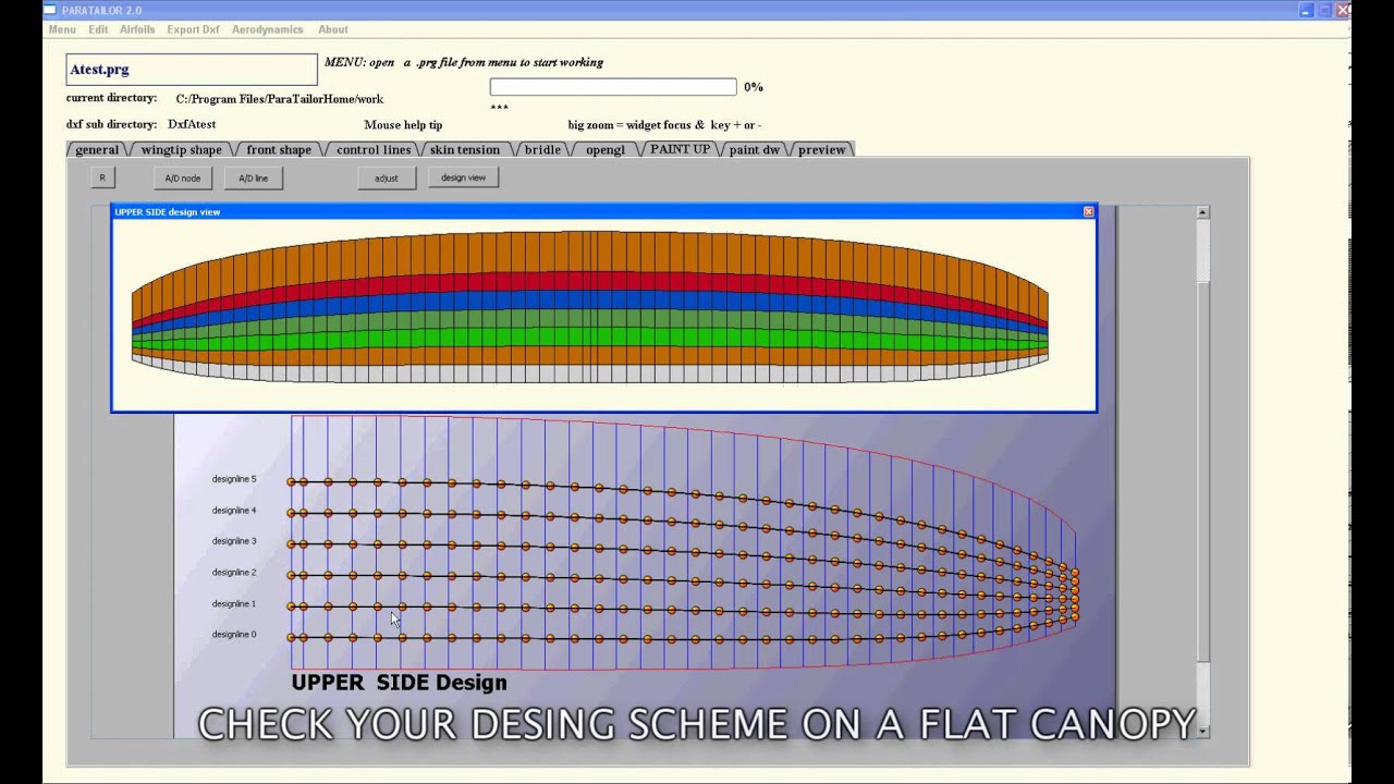 PARATAILOR 2.0 - Paraglider design software (link on v9.0 below) - YouTube