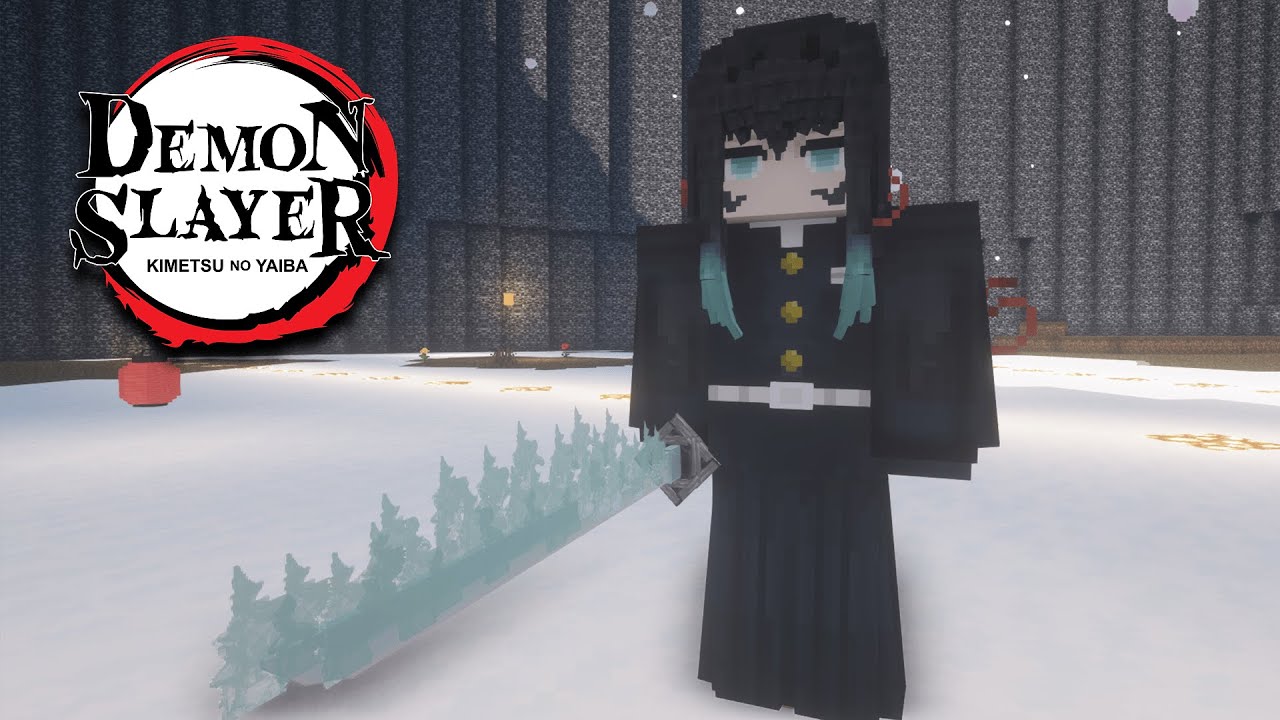 FULL Power Muichiro VS Demon Tanjiro - Minecraft Demon Slayer - YouTube