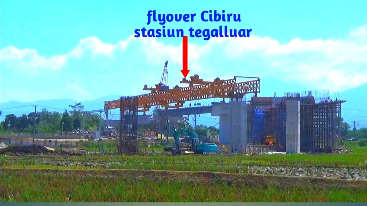 Progres Terkini Pembangunan Flyover Cibiru Stasiun Tegalluar - YouTube