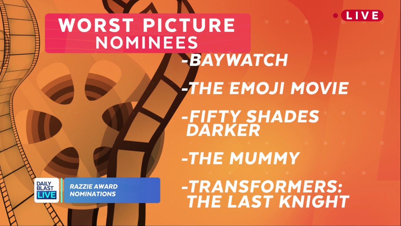 The 2018 Razzie Nominations - YouTube