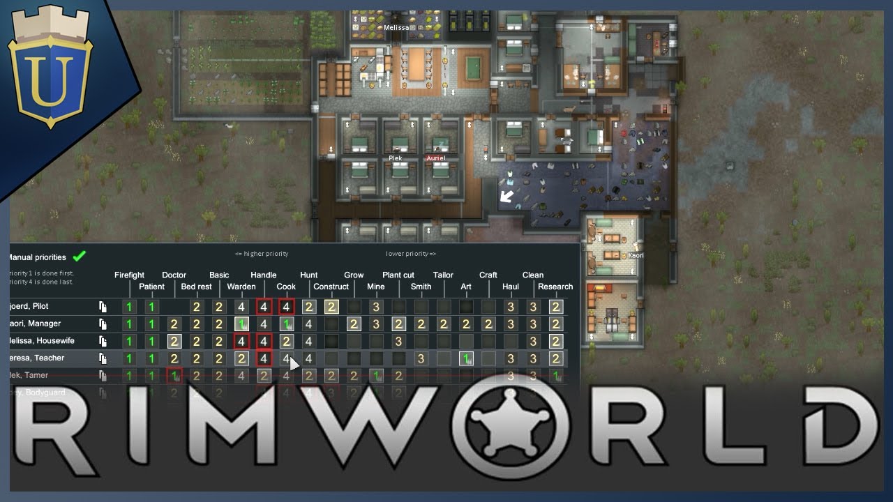 Managing Workloads and Defending from Raids | Rimworld Gameplay - YouTube