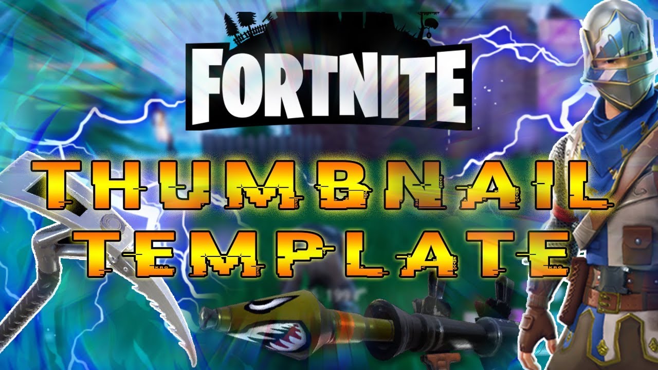 Fornite Battle Royale Thumbnail Template Pack- FREE GFX - YouTube