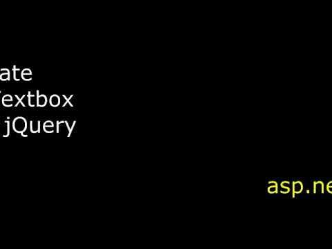 How to create JQuery Autocomplete Textbox in ASP.NET C# 4.6 with db - YouTube