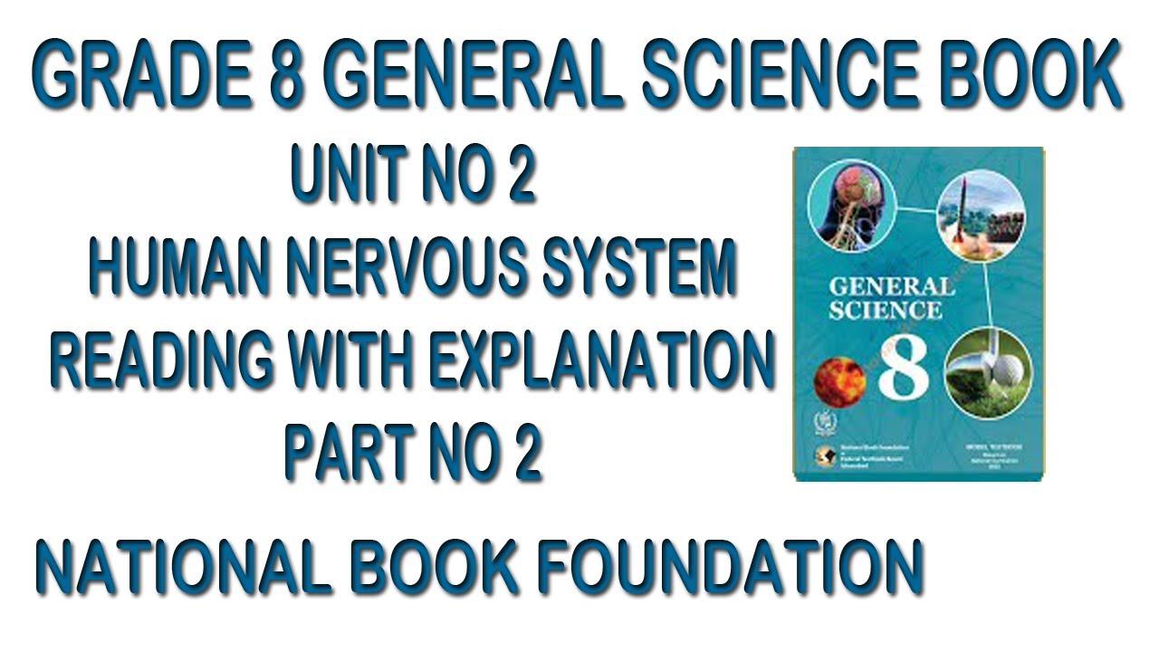 Class 8 General Science Unit no 2 Human Nervous System Reading Part 2 ...