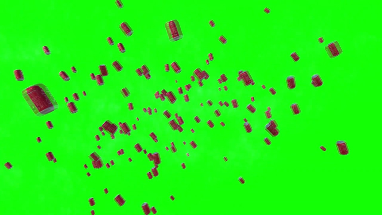 Crazy 3D Cola Cans School Green Screen Background Royalty Free - YouTube