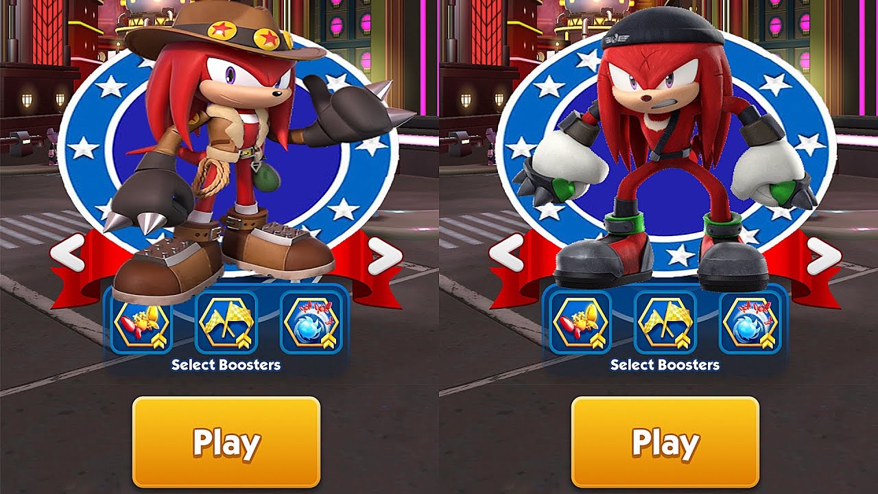 Sonic Prime Dash - Treasure Hunter Knuckles vs Thief Knuckles | All ...