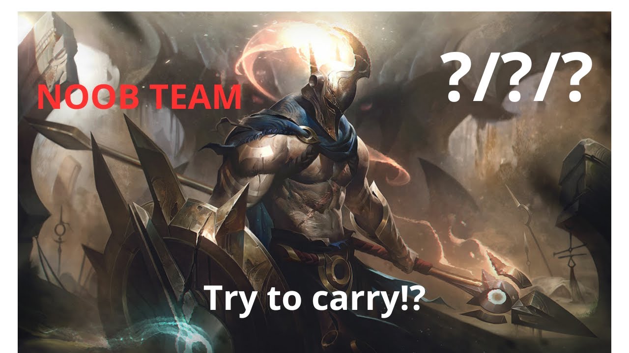 Trying to CARRY with PANTHEON...TROLL TEAM - YouTube