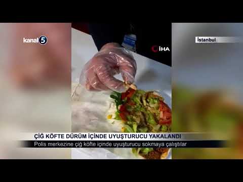 Çiğ Köfte Dürüm İçinde Uyuşturucu Yakalandı