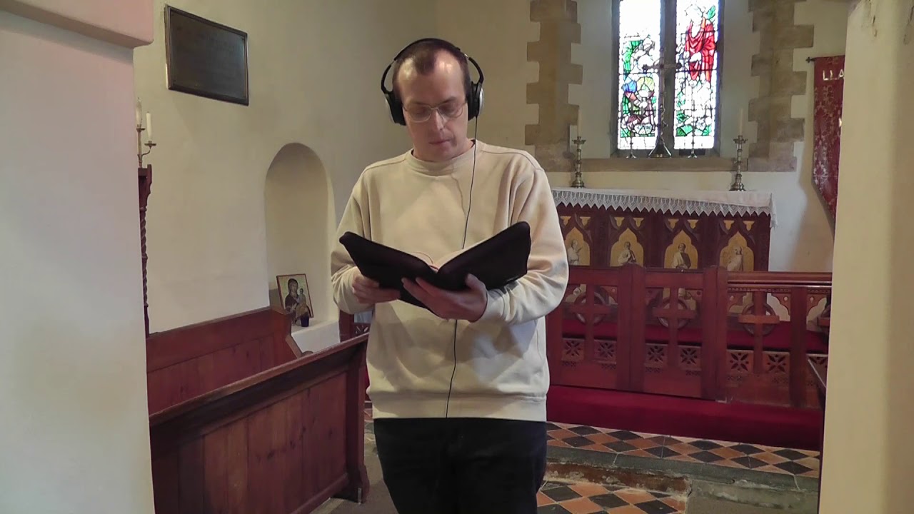 Organist Rob Charles Singing at St Madocs Church Llanmadoc Gower ...