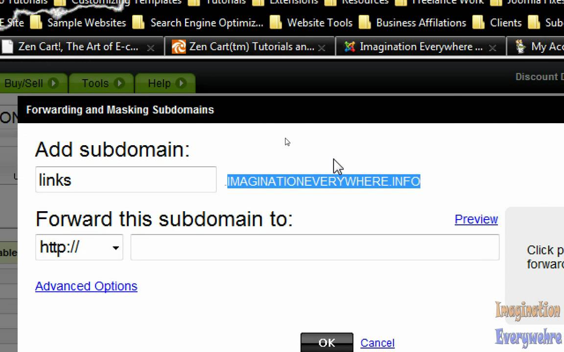 Zend Shopping Cart Tutorial 1 - Creating A Subdomain with your GoDaddy Account - YouTube