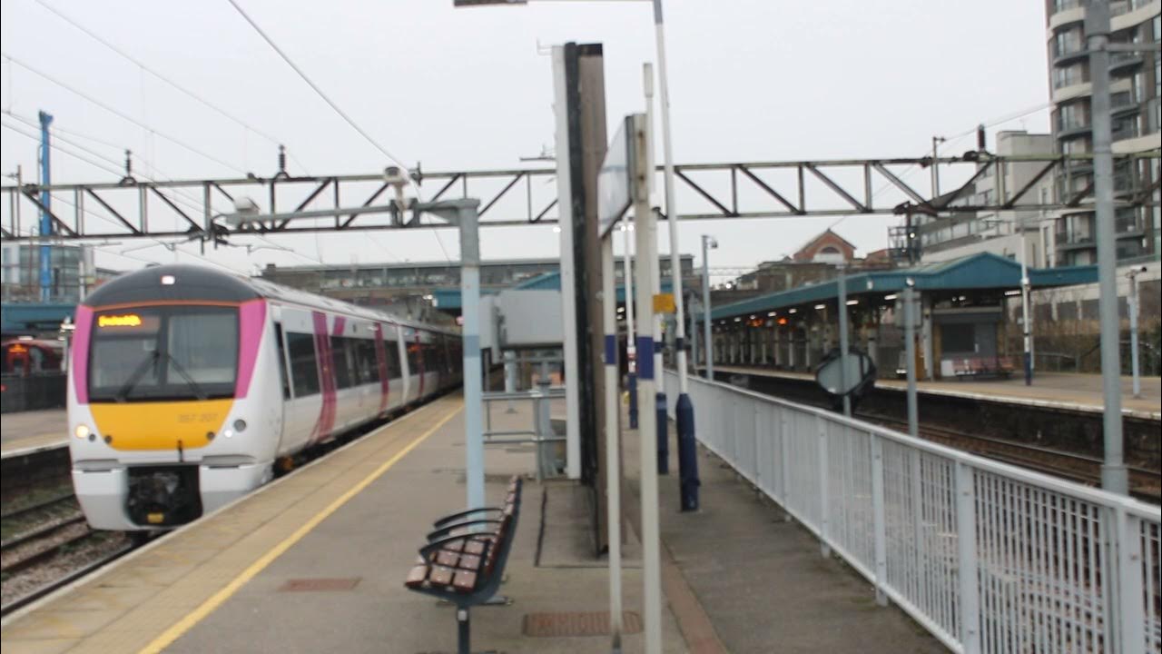 *Refurbished* c2c Rail Class 357s 357 207 and 357 319 depart Barking for Fenchurch Street. 28/12 ...