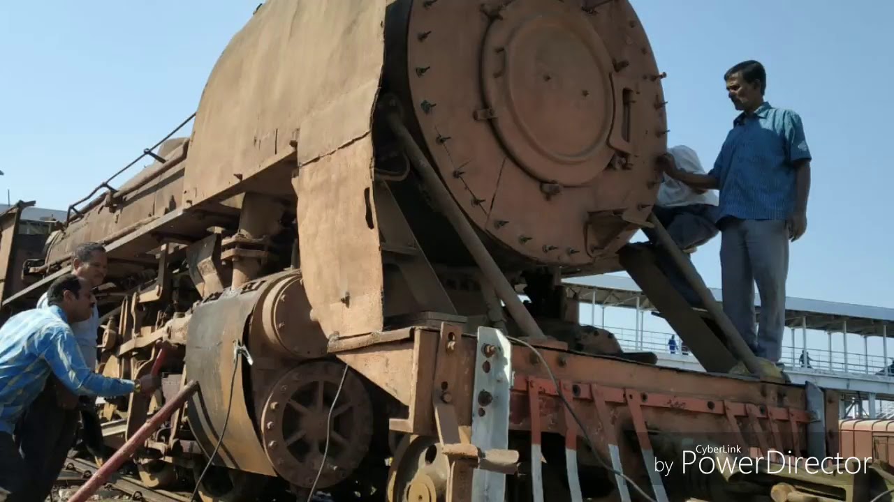 MG Steam locomotive no-4091 YG Plinthed in front of Lumding Railway ...