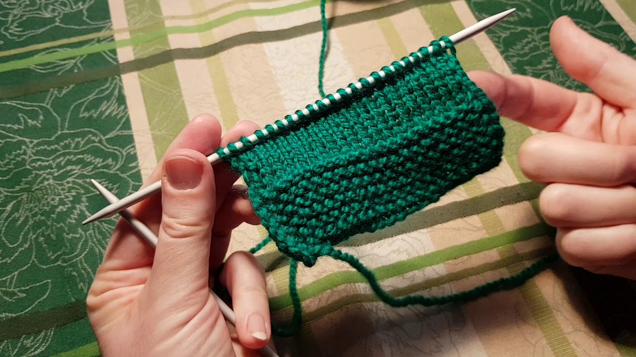 Stricken lernen, linke Masche, Bündchenmuster, Werkunterricht, 2. Teil ...