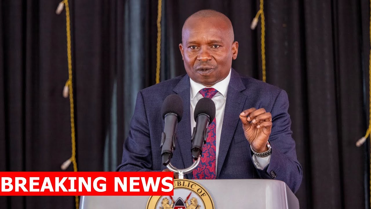 BREAKING NEWS: DP Kindiki urgent address to the Nation after after ...