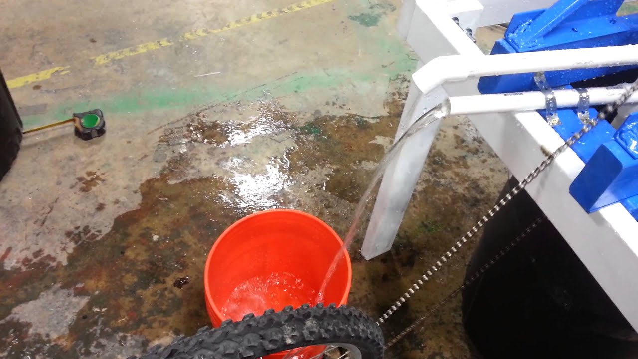 Rope Pump Prototype 2.0 Pumping by the Handle - YouTube