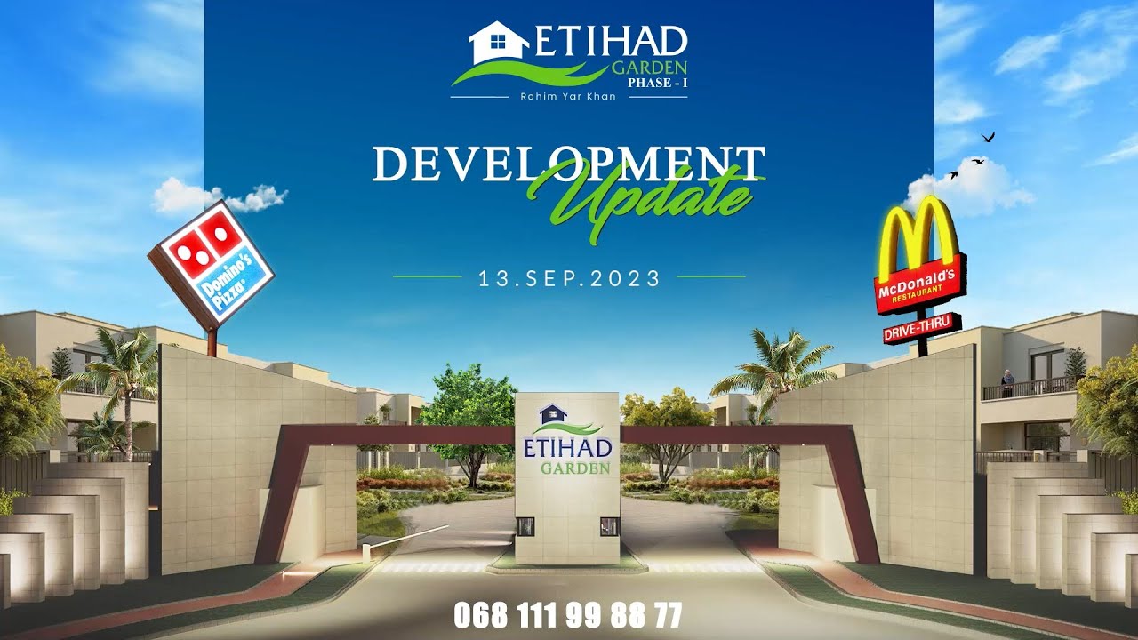 Development Update - Etihad Garden Phase - I | September 14th, 2023 - YouTube