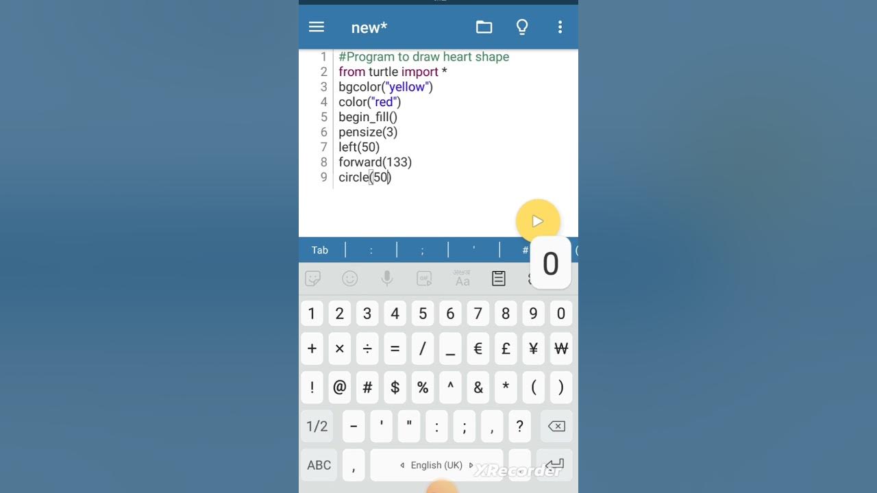 To draw heart shape using python turtle #python #turtle #heart #code ...