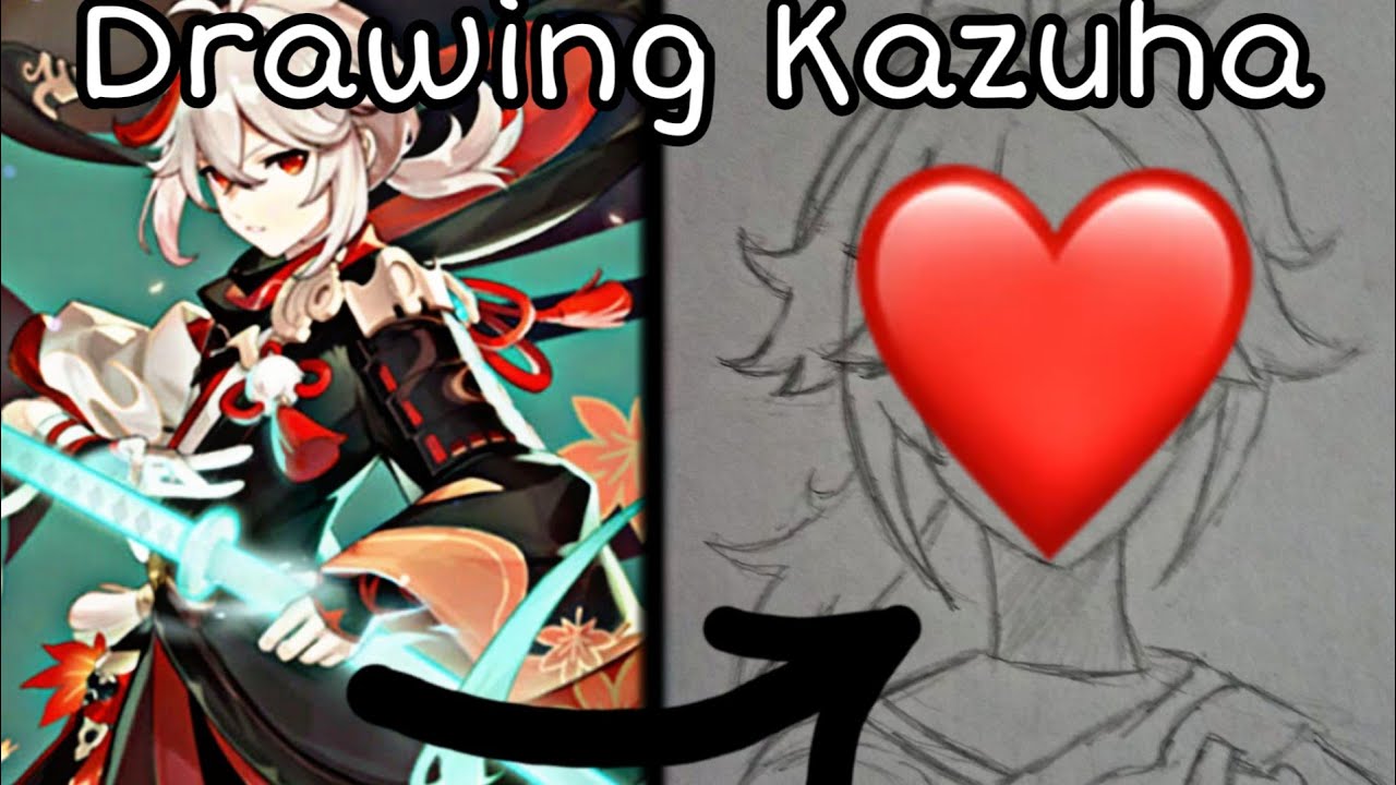 Kazuha Drawing ♡ Genshin Impact ♡ [Full Pencil Drawing Process ] ♡ My ...