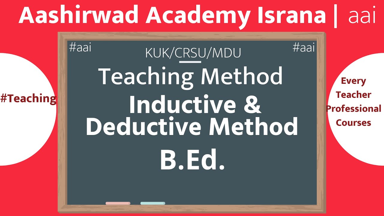 Teaching Method | Inductive and Deductive Method | Difference | Course ...