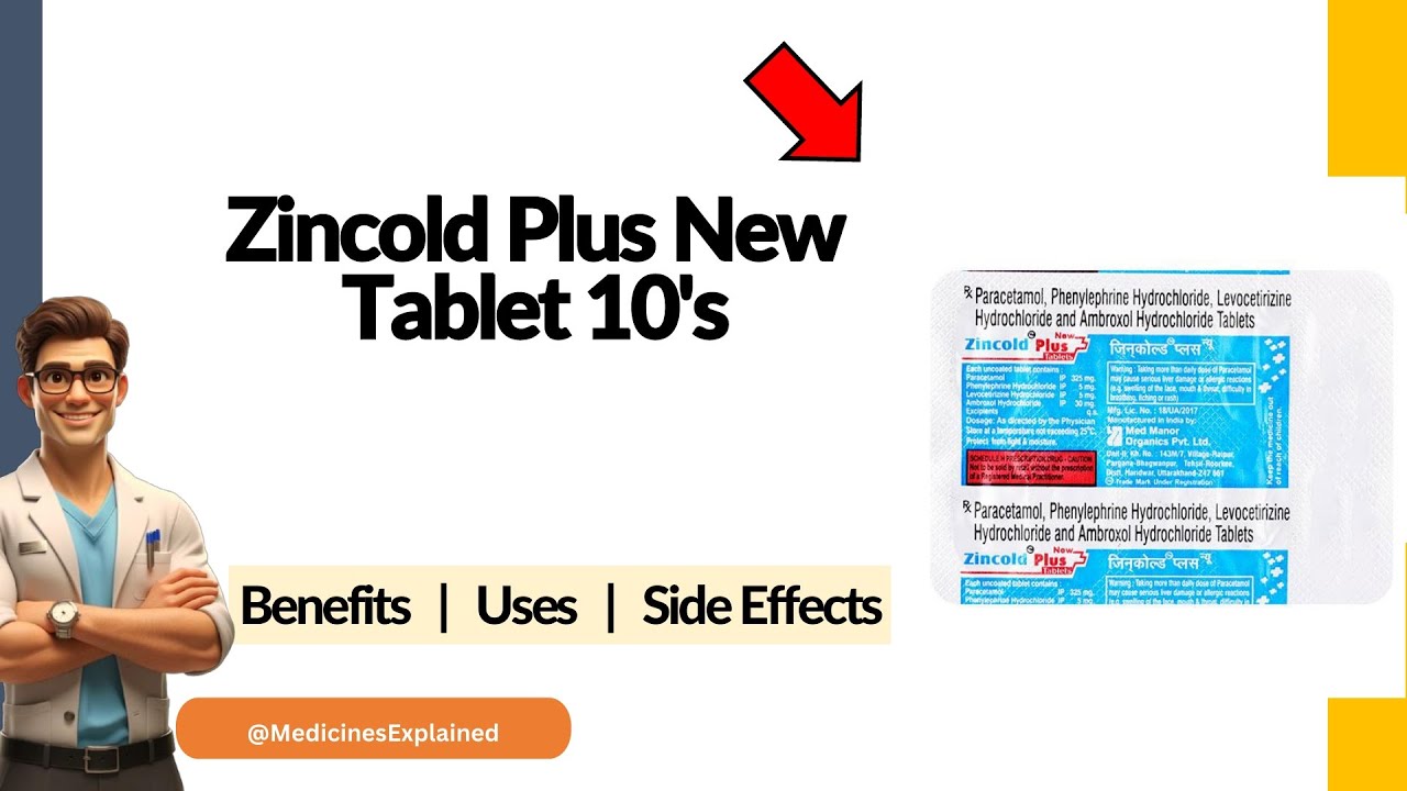 Zincold Plus New Tablet - Uses, Side Effects & Dosage - YouTube