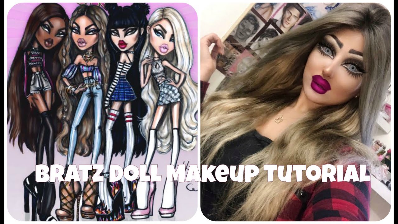 Bratz Doll Makeup Tutorial - Sarah Badr - YouTube