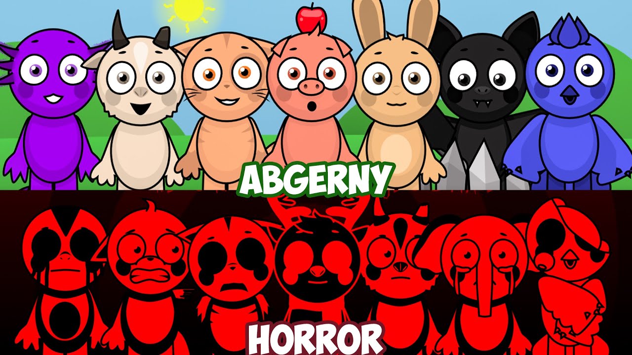 NEW Mod Abgerny But They Are Sprunki - Normal VS Horror Versions - YouTube