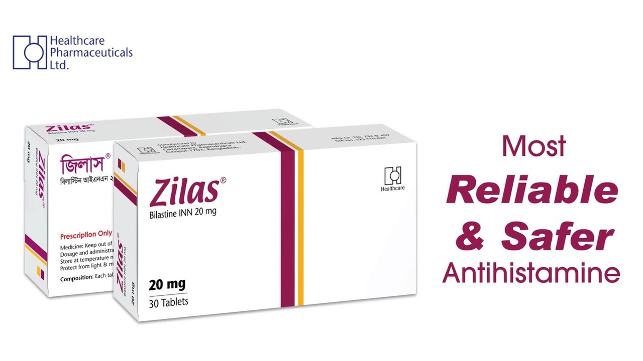 Zilas Bilastine Antihistamine from Healthcare Pharmaceuticals Limited ...