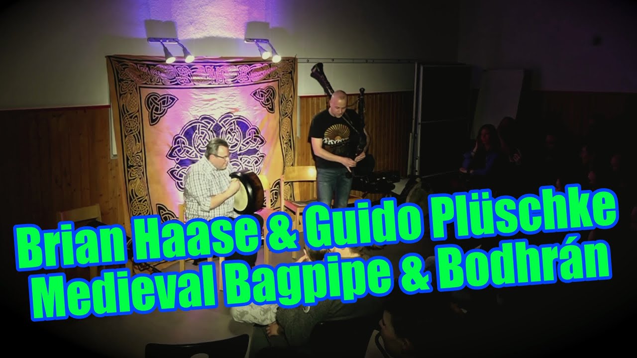 Medieval Bagpipe & Bodhran - Brian Haase & Guido Plüschke - Sarah - YouTube
