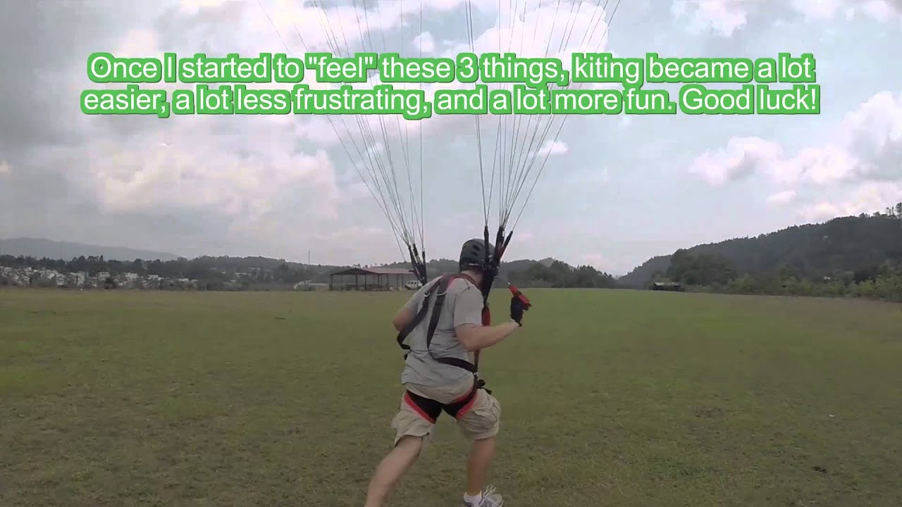 How to kite a Powered Paragliding wing - YouTube
