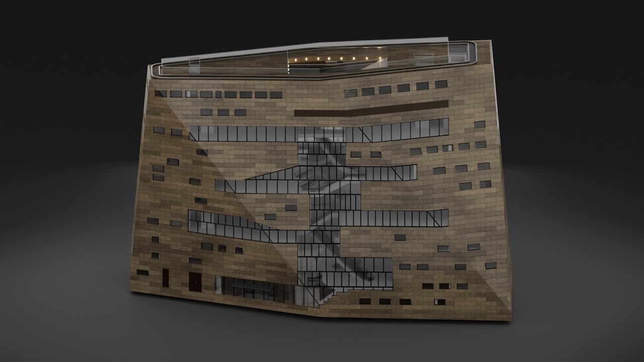 Forum Groningen 3D model timelapse - YouTube