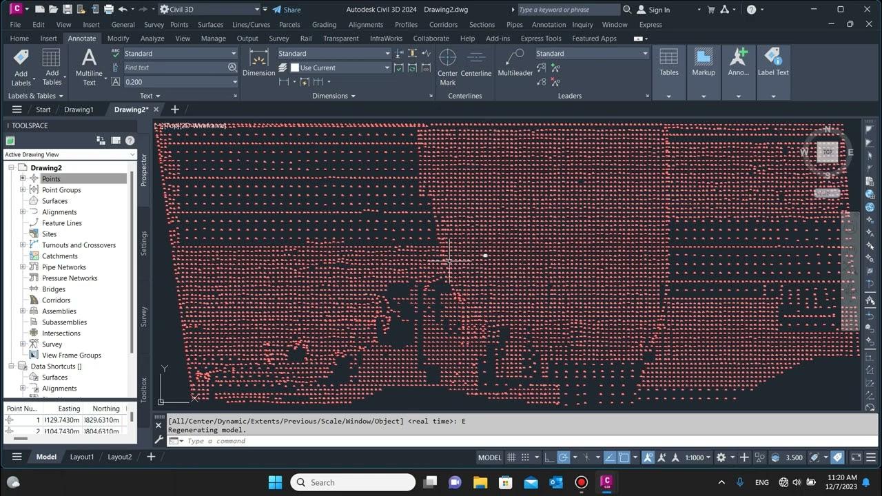 Import Points using csv file AutoCAD CIVIL 3D 2022 - YouTube