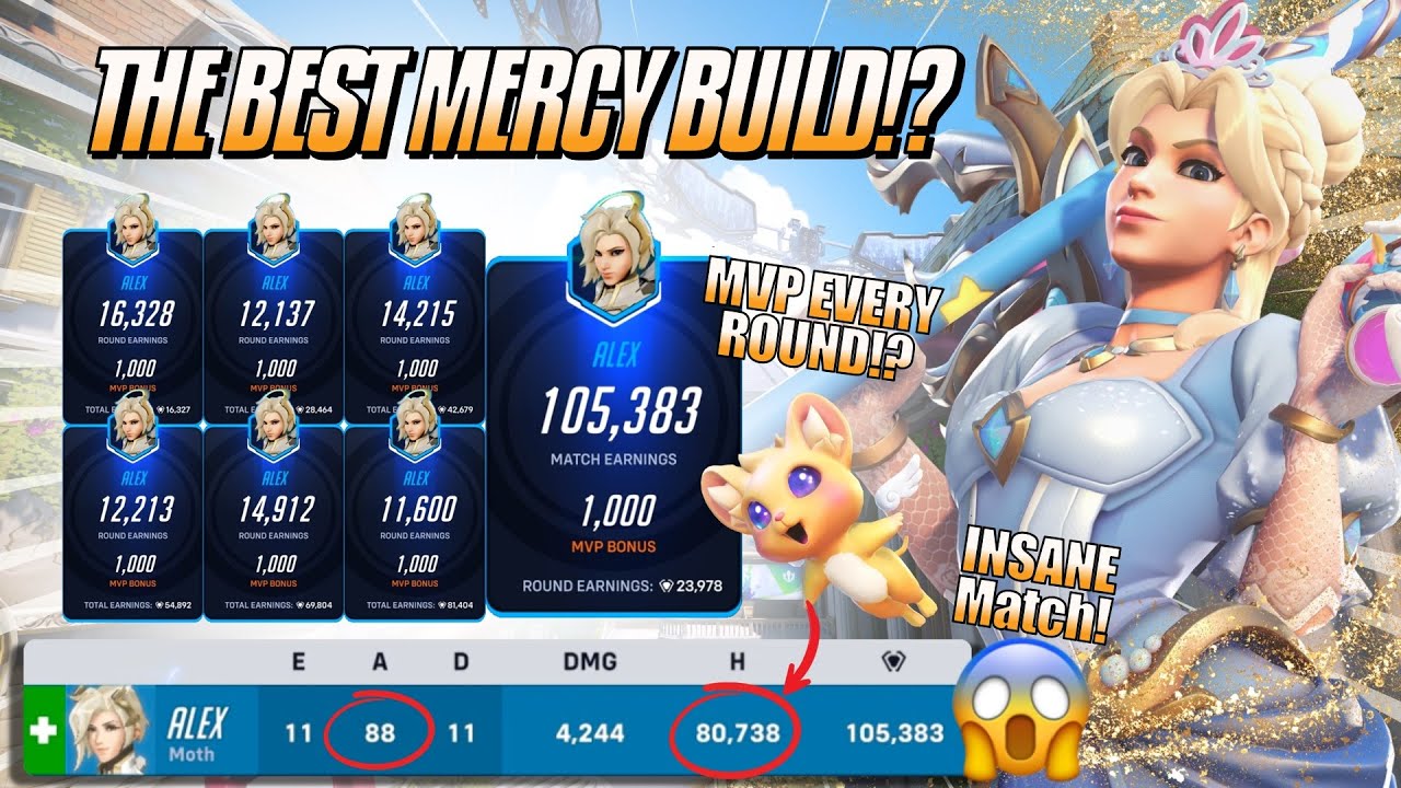 THE BEST MERCY BUILD!? 😱 - Mercy Stadium Gameplay - Overwatch 2 (Season ...