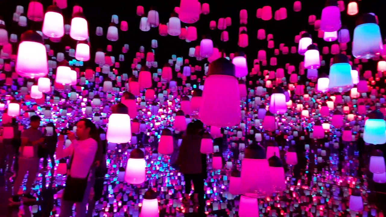 Hanging lantern forest Team Lab Borderless - YouTube