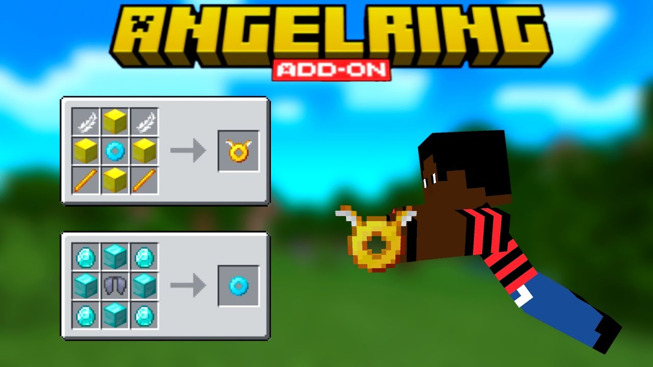 ANGEL RING - ADDON DE ANÉIS QUE TE FAZEM VOAR NO MINECRAFT BEDROCK - YouTube