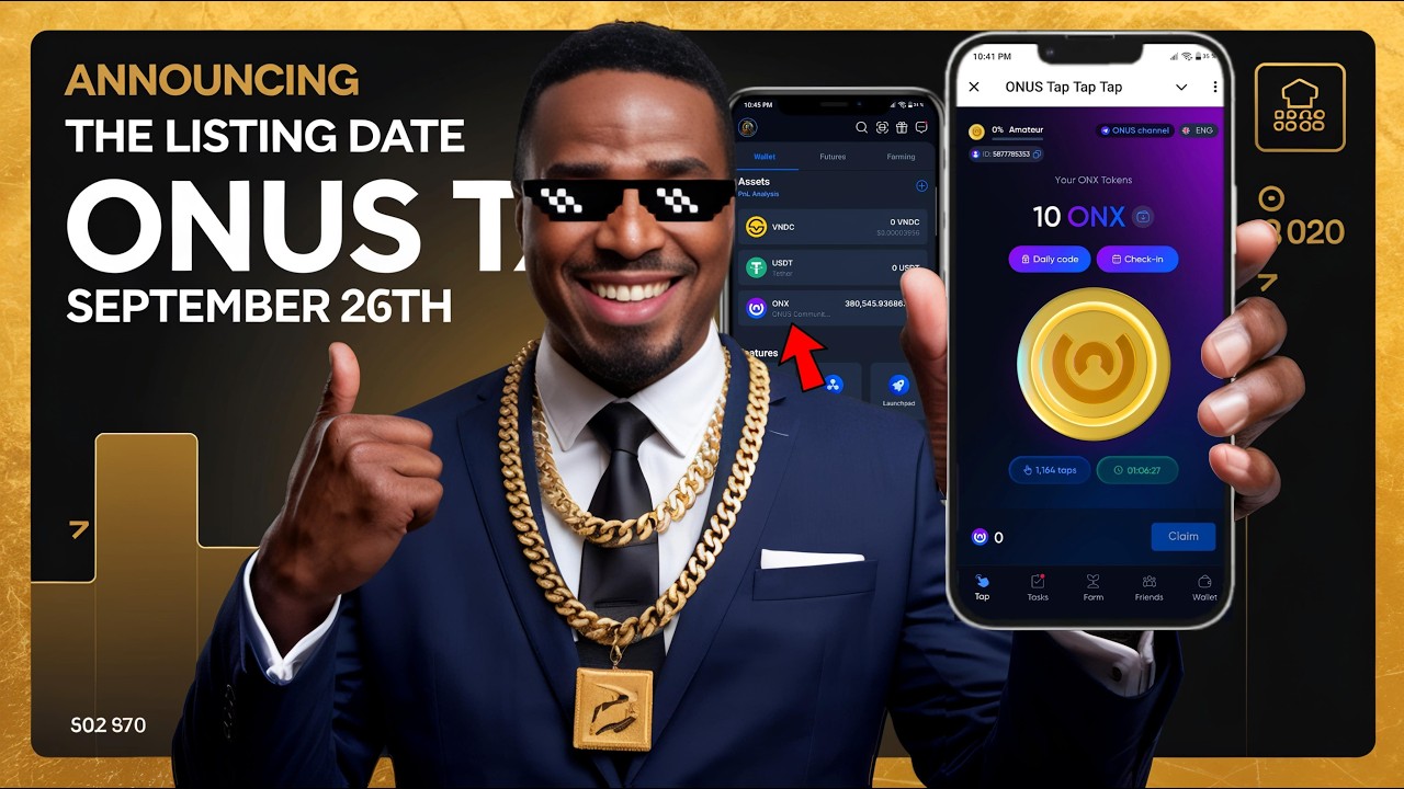 ONUS Tap Tap Airdrop Withdrawal || ONUS Tap Tap Tap Listing Date ...