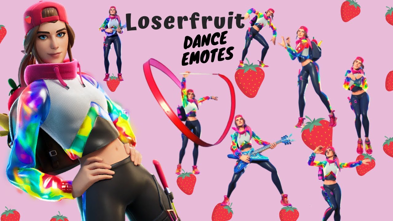 LOSERFRUIT ALL DANCE EMOTES | FORTNITE BATTLE ROYALE | MUSIC - by Praxi ...