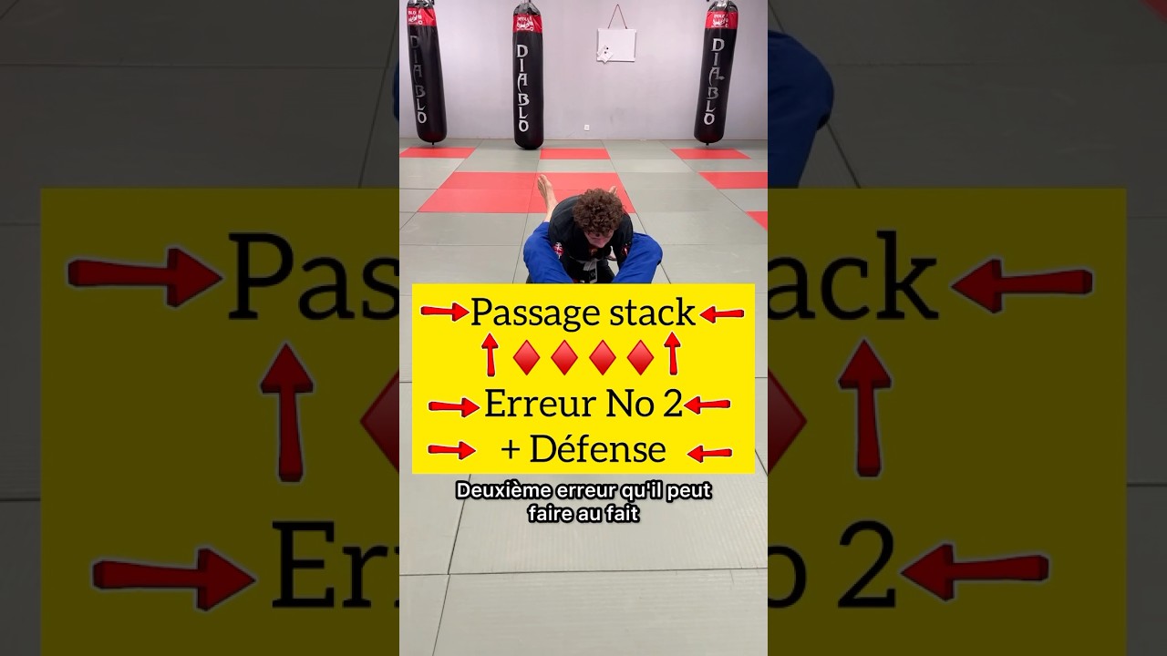 Pt.2 Passage empilé (Stack Pass) Erreur No 2+ Défense Jiu-jitsu jjb bjj jiujitsu technique - YouTube