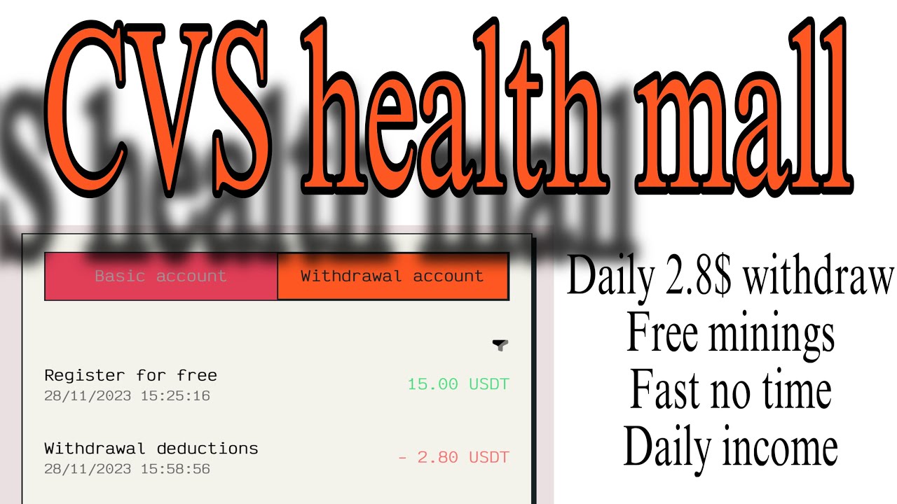How to work on cvs health platform || Daily free usdt minings || Daily ...