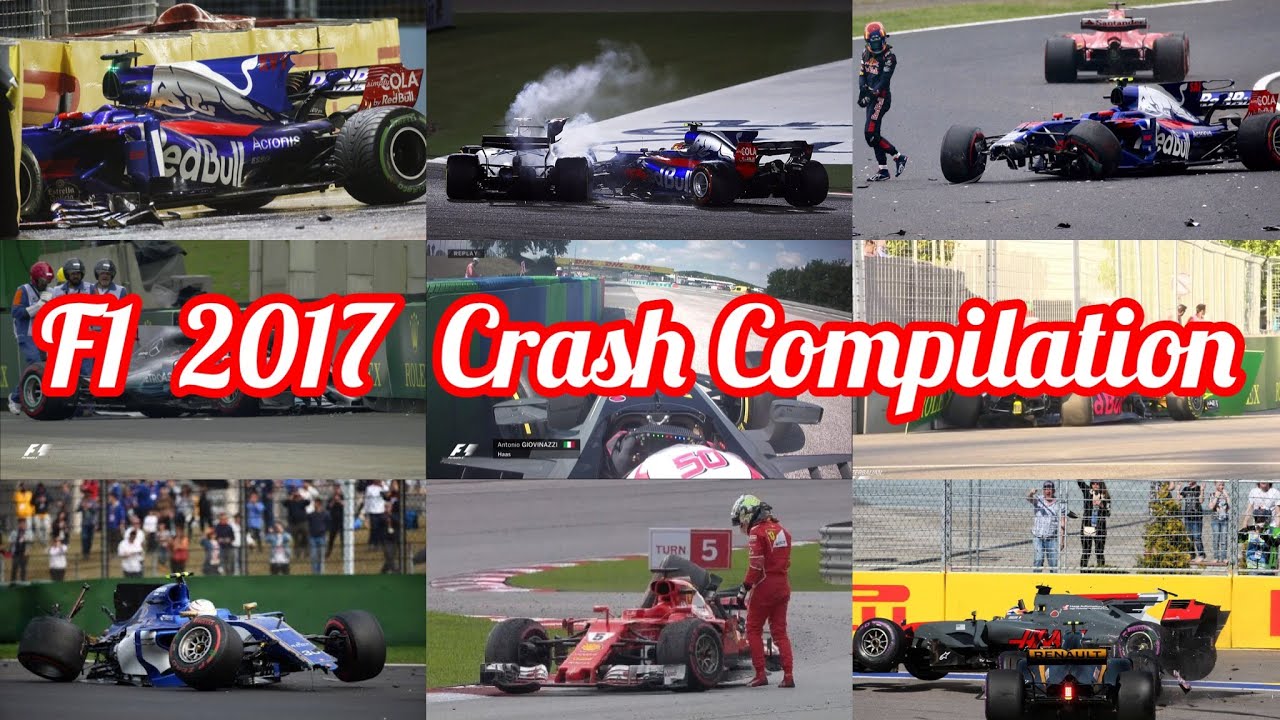 F1 2017 Crash Compilation - YouTube