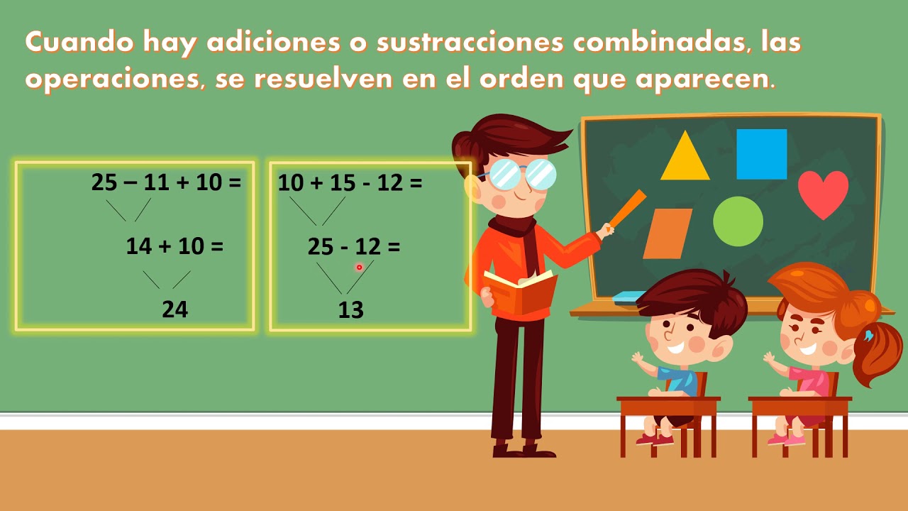 Operaciones combinadas para segundo grado - YouTube