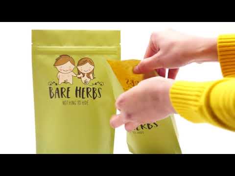 Kraft paper bag with zipper