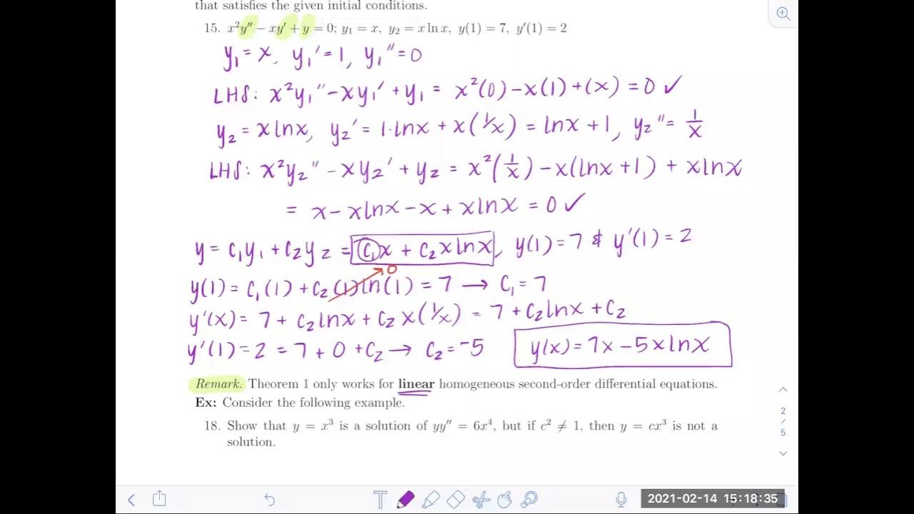 Introduction: Second-Order Linear Equations - YouTube