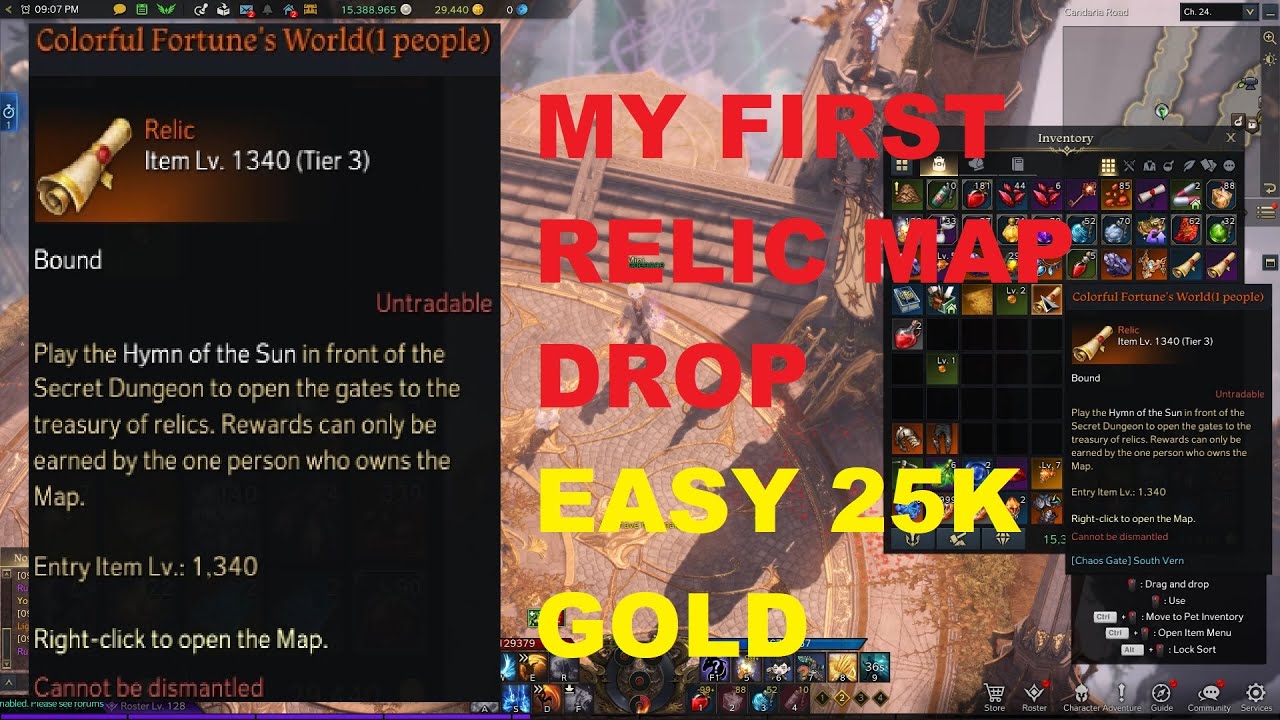 Lost Ark - How to get easy gold? Relic map - YouTube