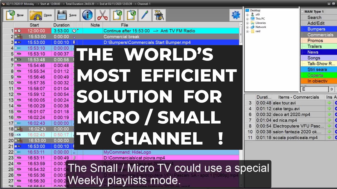 Movie 05: DV Play playout–The world’s most efficient solution for micro ...
