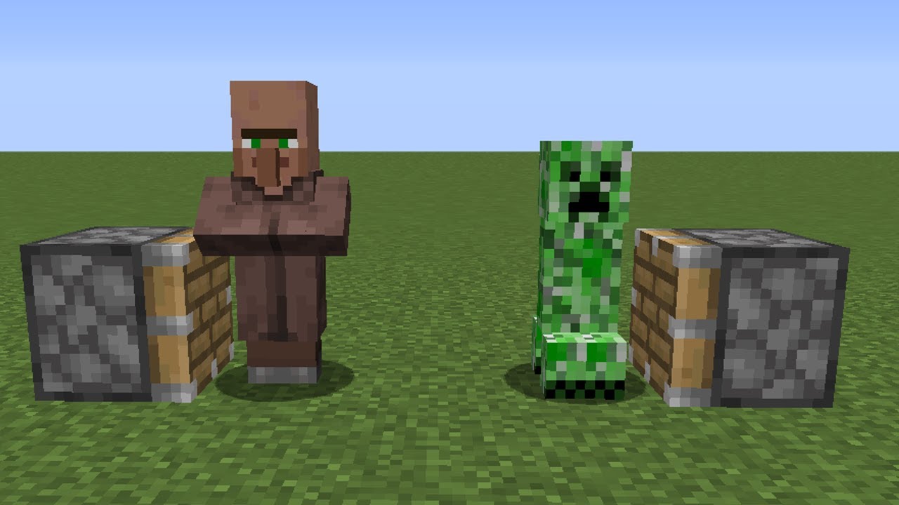 creeper + villager = ??? - YouTube