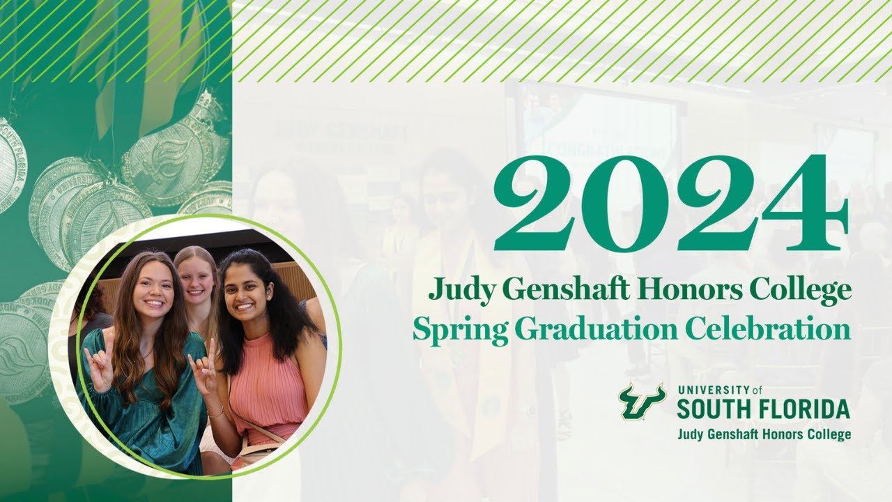 3p.m. | USF Judy Genshaft Honors College Spring 2024 Graduation Celebration - YouTube