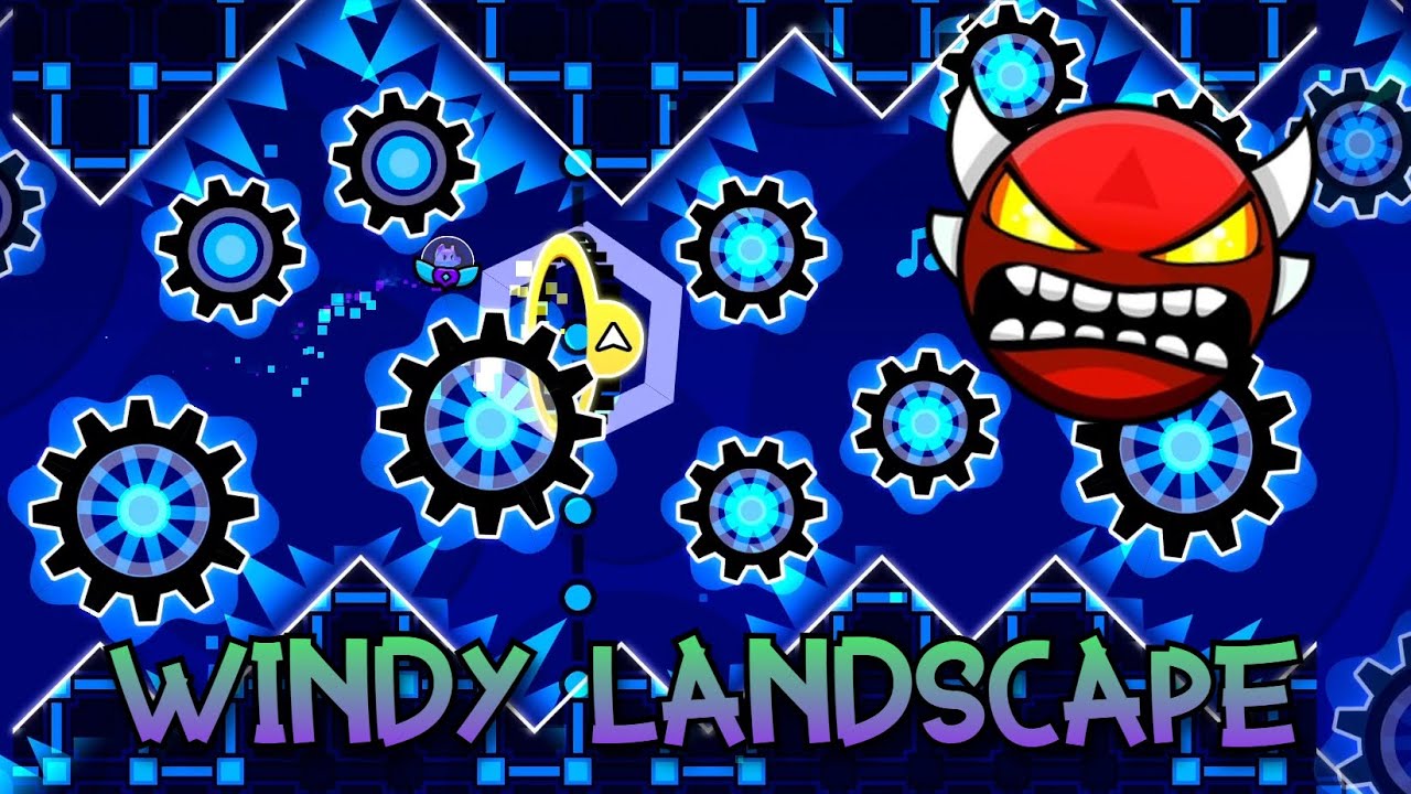 Windy Landscape by Woogi1411 (Insane Demon)┃Geometry Dash - YouTube