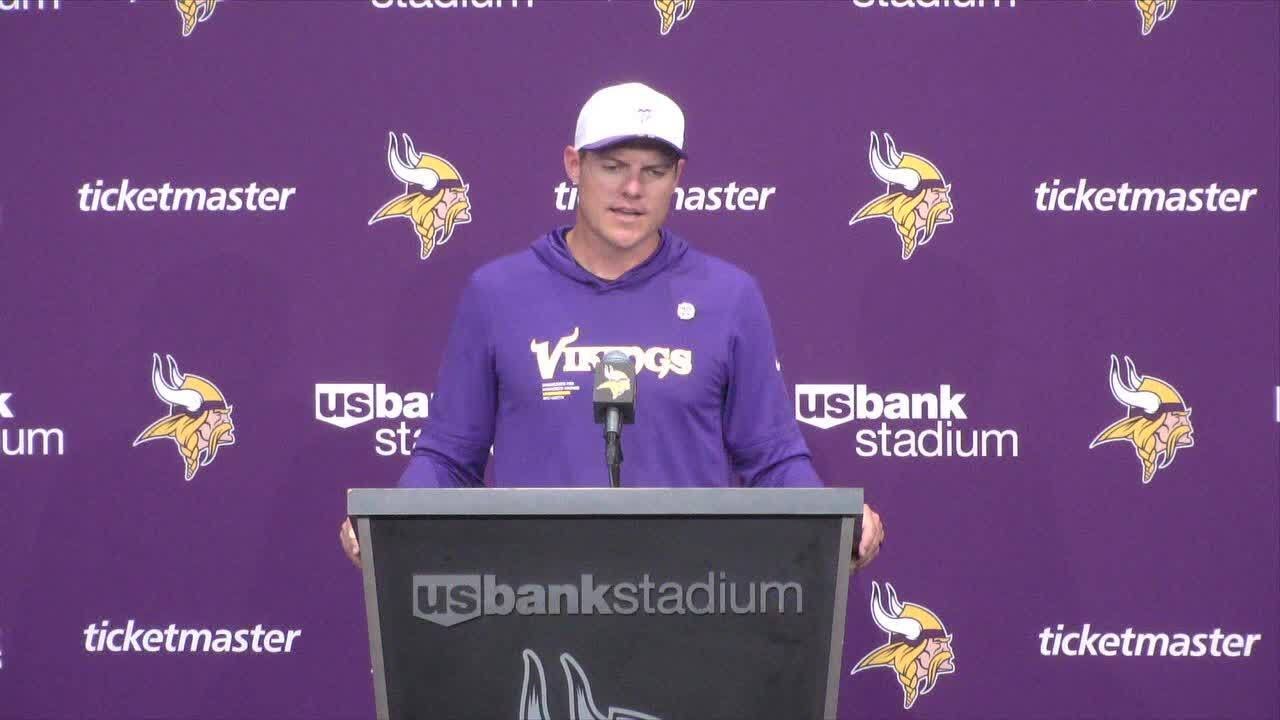 Vikings head coach KOC speaks after preseason win against Texans - YouTube