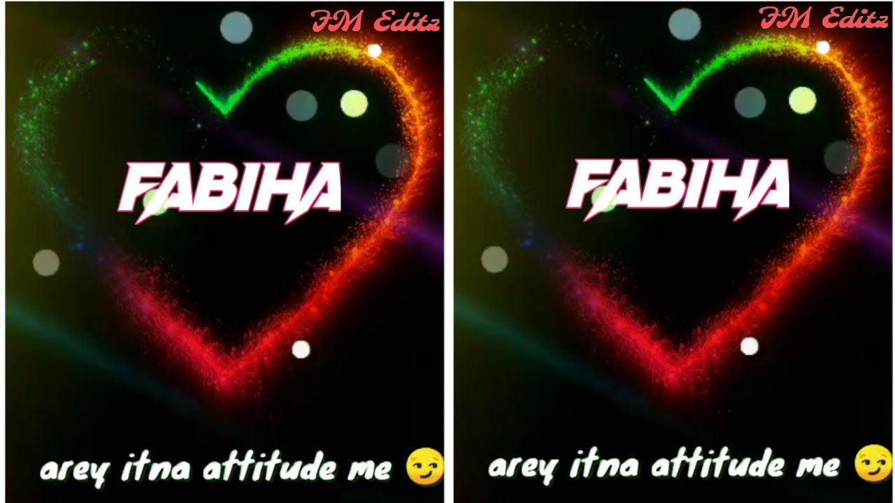 Fabiha Name Cute 💗 Status Video || Fabiha Name Best Status Song Video ...