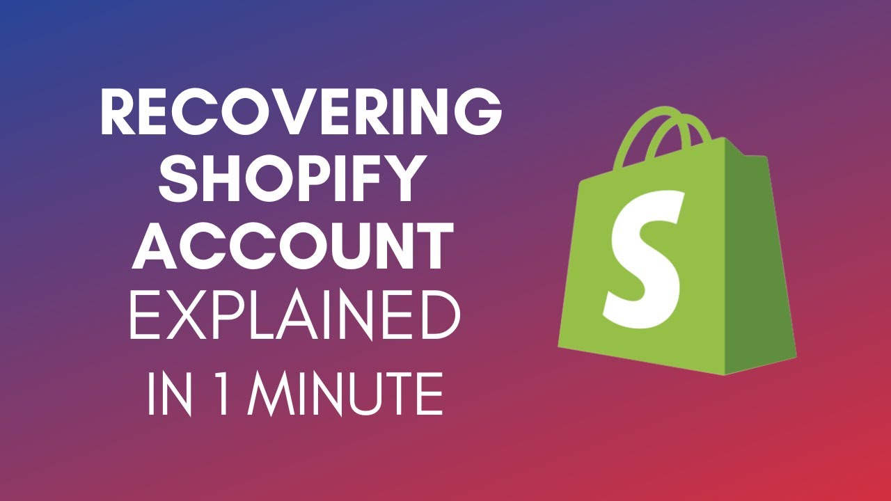 How To Recover Shopify Account In 2024? - YouTube